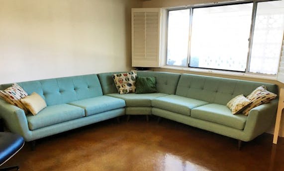 Hughes Round Corner Sectional (3 piece) | Joybird